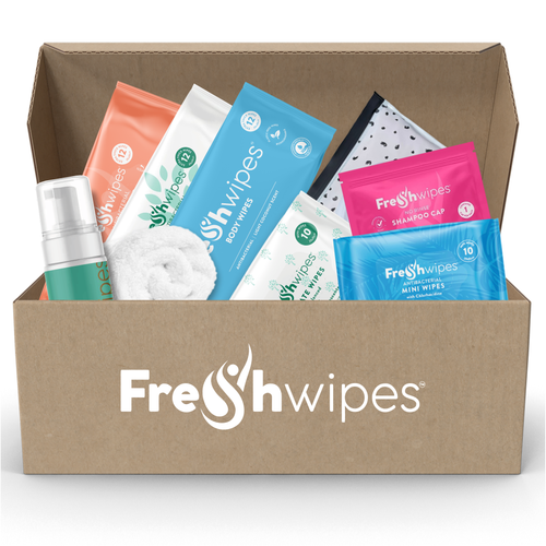 FreshWipes™ | Biodegradable Body Wipes & Rinse-Free Shampoo Caps