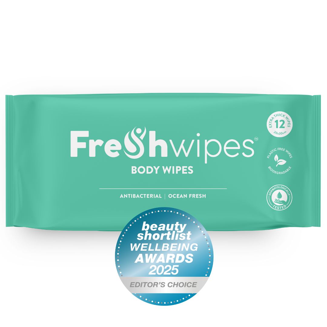 Ocean Fresh Scented FreshWipes Antibacterial/Biodegradable Body Wipes ...