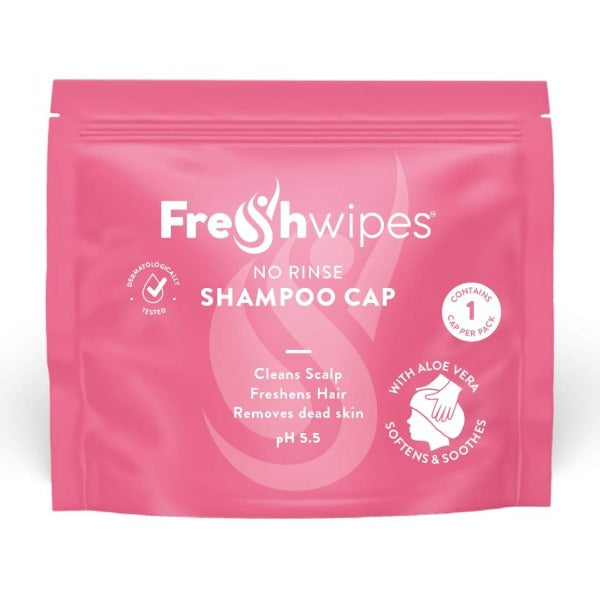 FreshWipes Rinse-Free Shampoo Cap - wash your hair without water ...